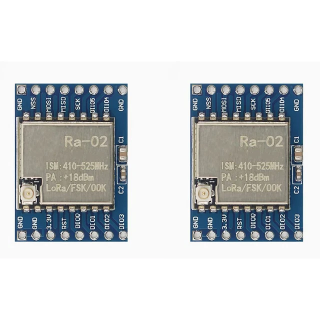 2X SX1278 LORA Module LoRa 02 433M Adapter Module Transmission SPI7513 ...