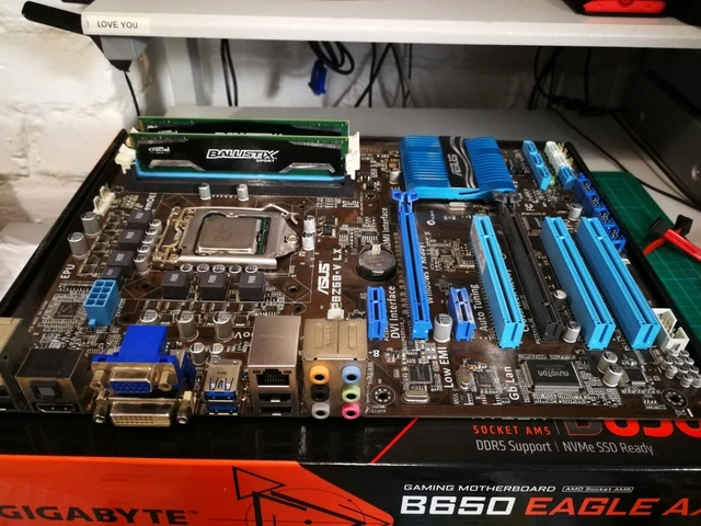 ASUS P8Z68-V LX motherboard with Intel Core i5-2500 CPU and 16GB Ram I ...