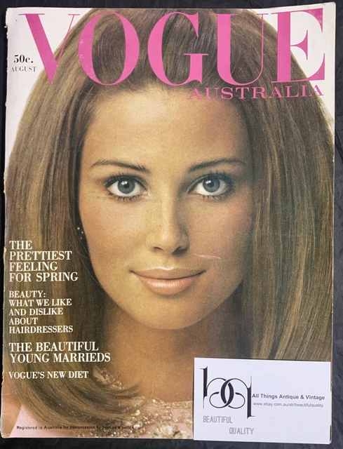 Vintage Vogue Australia Fashion Magazine July August 1967 Vintage