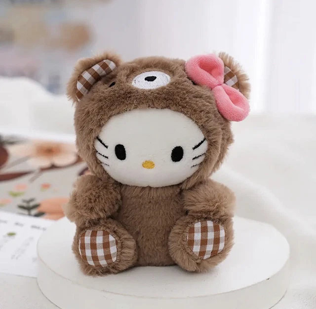 NEW HELLO KITTY Plush Toy Brown Bear Stuffed Soft Doll Kids Birthday ...