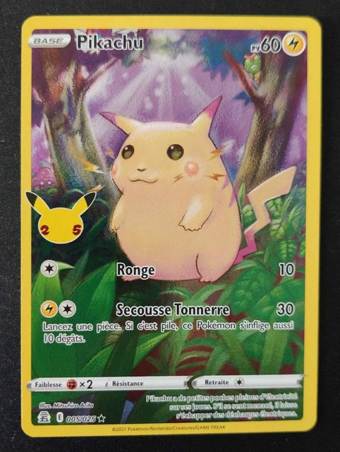 CARTE POKÉMON CÉLÉBRATIONS 25 ans Pikachu 005/025 Neuve FR EUR 2,00 - PicClick FR