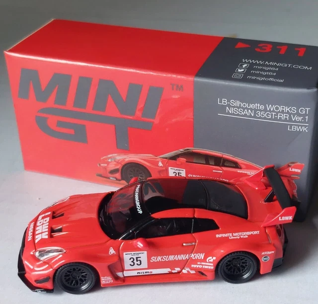 MINI GT 1/64 🇨🇵 Nissan GT-R R35 RR LB SILHOUETTE WORKS GT #311 £11.11 ...