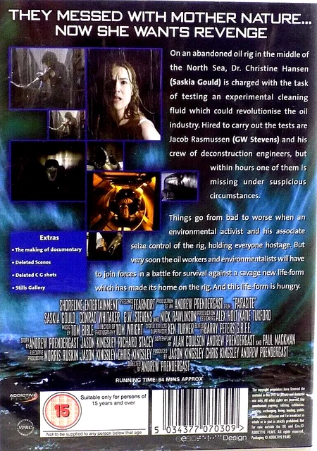 PARASITE (2004) R0 DVD Gary Condés, Saskia Gould, Conrad Whitaker, G.W ...