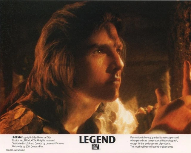 LEGEND LOBBY CARDS - TOM CRUISE, RIDLEY SCOTT, TIM CURRY, MIA SARA £19. ...