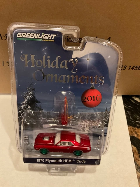 MACHINE VERTE GREENLIGHT Holiday Ornements 1970 Plymouth Hemi Cuda EUR ...
