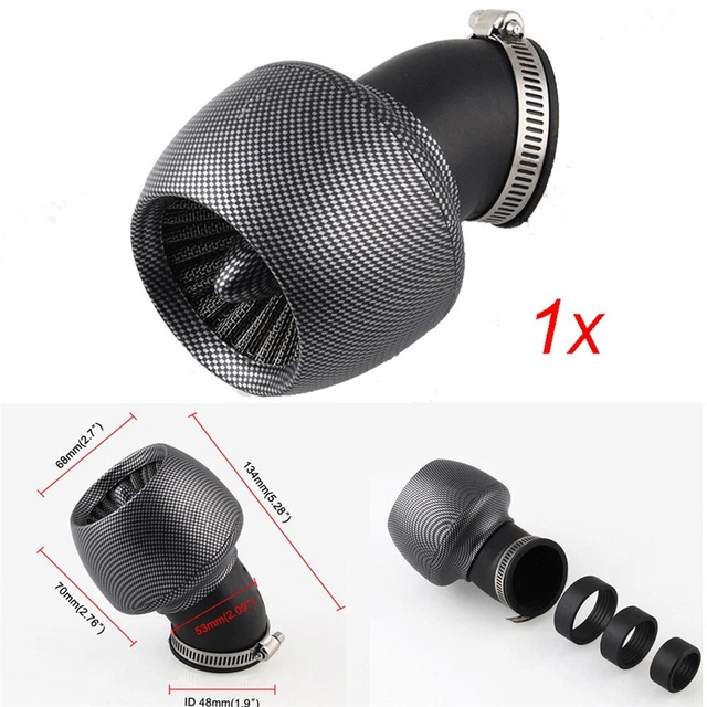 HIGH PERFORMANCE MOTORCYCLE Air Filter Improved Air Flow and Throttle ...