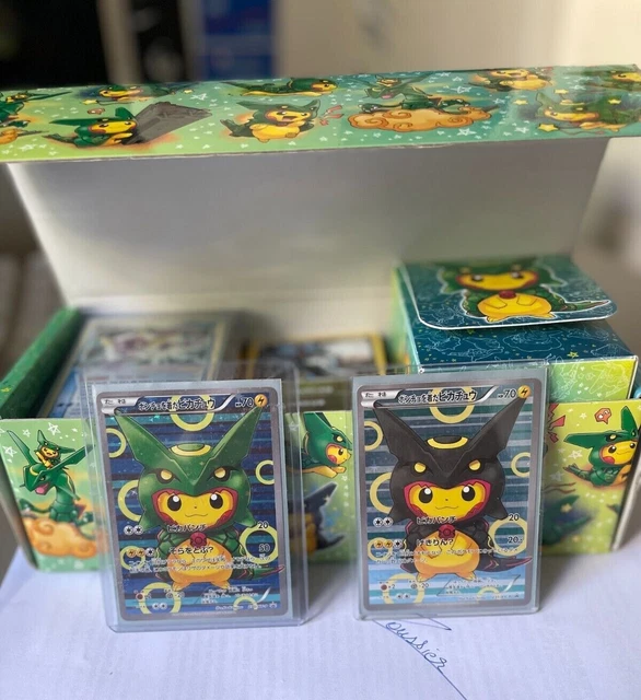 POKEMON PONCHO PIKACHU Rayquaza - Full Art - Promo XY-P Break / 230 231 ...