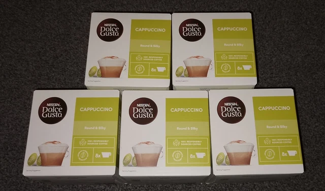 NESCAFE DOLCE GUSTO Coffee Pods 5 Boxes 8, 40 Pods Cappuccino Best 31 ...