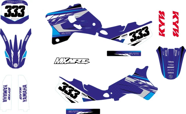CUSTOM STICKER KIT kit to fit YAMAHA YZ 80 1993 - 2001 TORNADO style ...