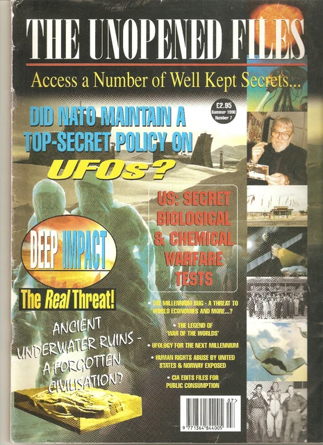 THE UNOPENED FILES magazine - Summer 1998 - Number 7 £9.99 - PicClick UK