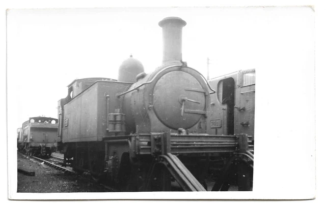 PHOTO GWR 455 class Metro tank steam locomotive 2-4-0 unknown location ...