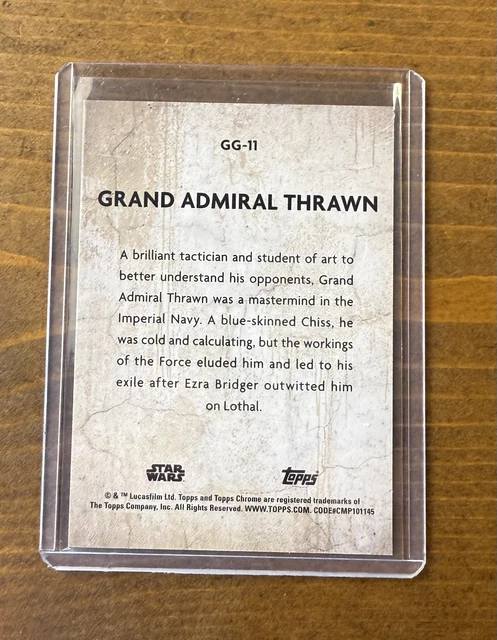 2025 TOPPS CHROME Star Wars Grand Admiral Thrawn Galactic Graffiti SP ...