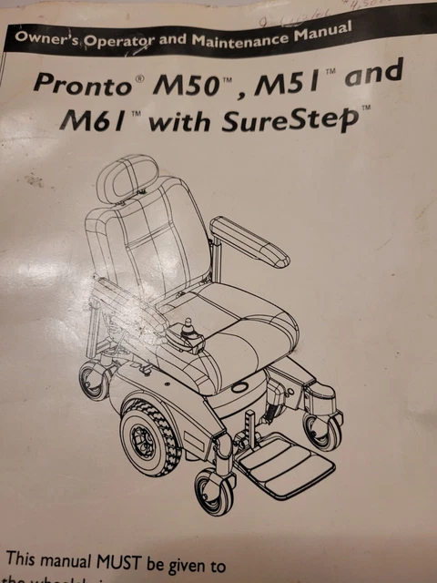 INVACARE PRONTO M50-51-61 Controller Module W/ Harness. Good Working ...