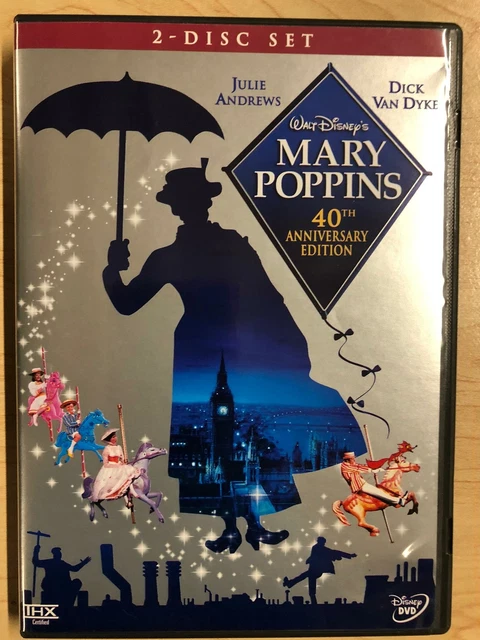 MARY POPPINS (DVD, 1964, 2-Disc 40th Anniversary, Disney) - STK $6.88 ...