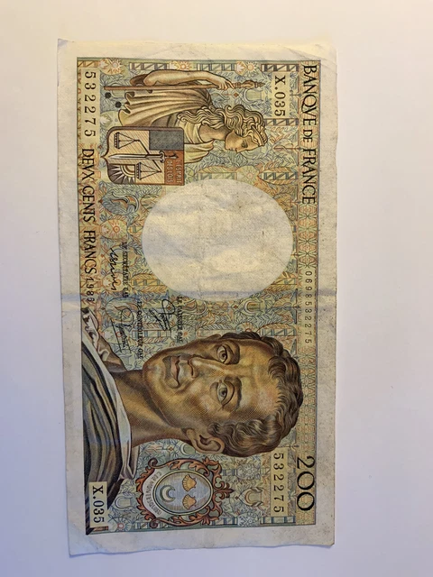 BANKNOTE 200 FRANKEN Banque de France EUR 51,55 - PicClick DE