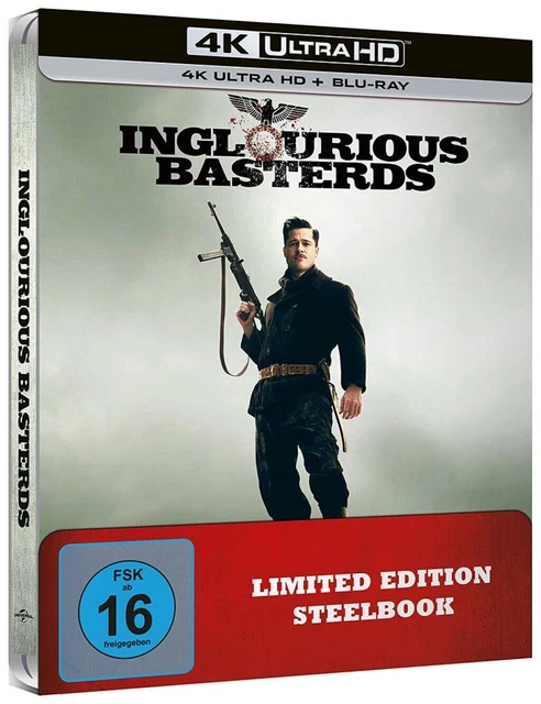 INGLOURIOUS BASTERDS - Limited Steelbook - 4K Ultra HD + Blu-ray NEU ...