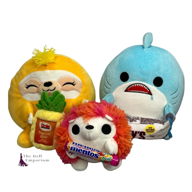 ZURU SNACKLES PLUSH Bundle - Hershey's Shark, Mentos Hedgehog, Dole ...