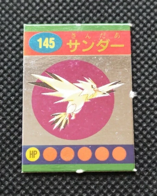 Zapdos Pokemon Ginpika Himitsu Mini Carte Japonaise No 145 Nintendo