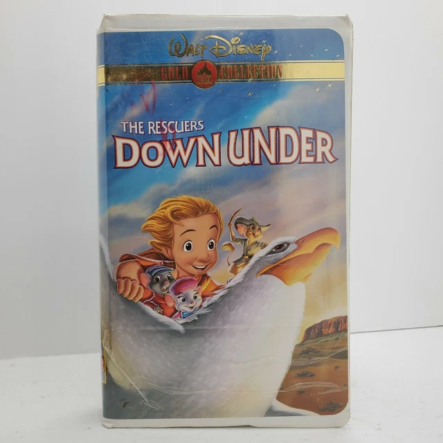 THE RESCUERS DOWN Under (VHS, 2000, Gold Collection Edition) clamshell ...