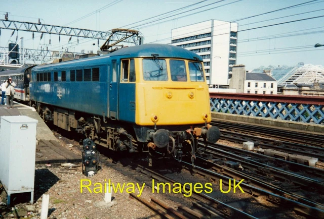 RAILWAY PHOTO - Class 81 Glasgow Central BR Blue c1980's £2.00 ...