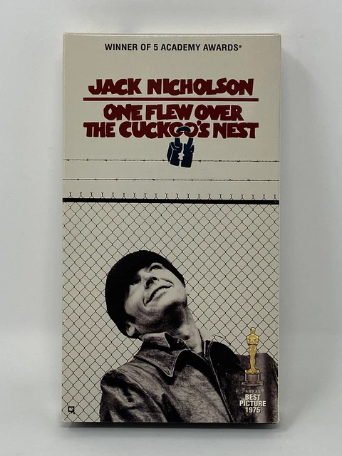 ONE FLEW OVER the Cuckoos Nest (1975) (VHS - 1993) Jack Nicholson $5.00 ...