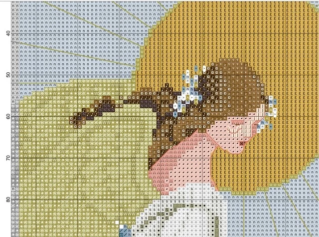 SCHEMA PUNTO CROCE Angel Of Mercy Cross Stitch Baby Su Usb Dvd Micro Sd ...