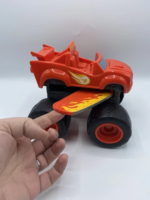 BLAZE AND THE Monster Machines Talking Flying Jet Toy Car w/ Spring Out ...