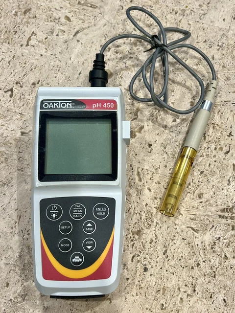 OAKTON PH450 WATERPROOF Portable pH/mV/ISE/Temp Meter With Probe $339. ...