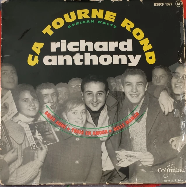 RICHARD ANTHONY- A14 Ca tourne rond EP 45Tours - ESRF 1327 - 1961 - VG+ ...