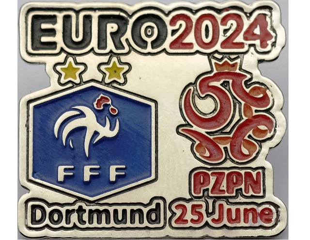 FOOTBALL SOCCER PIN badge UEFA EURO 2024 Germany. Poland - Netherlands ...