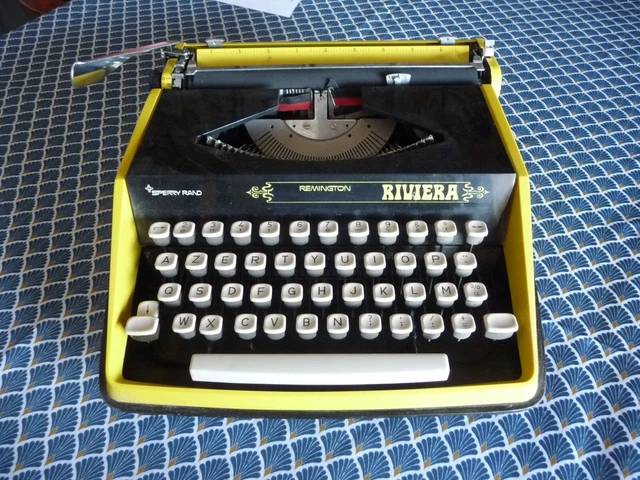 ANCIENNE MACHINE À Ecrire REMINGTON Riviera Sperry rand EUR 60,00 ...