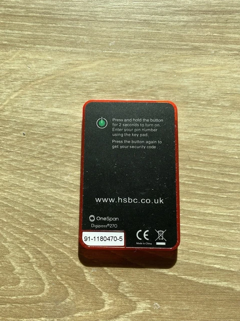 HSBC DIGIPASSKEYRING ONLINE Banking Security Key Code Generator Rare ...