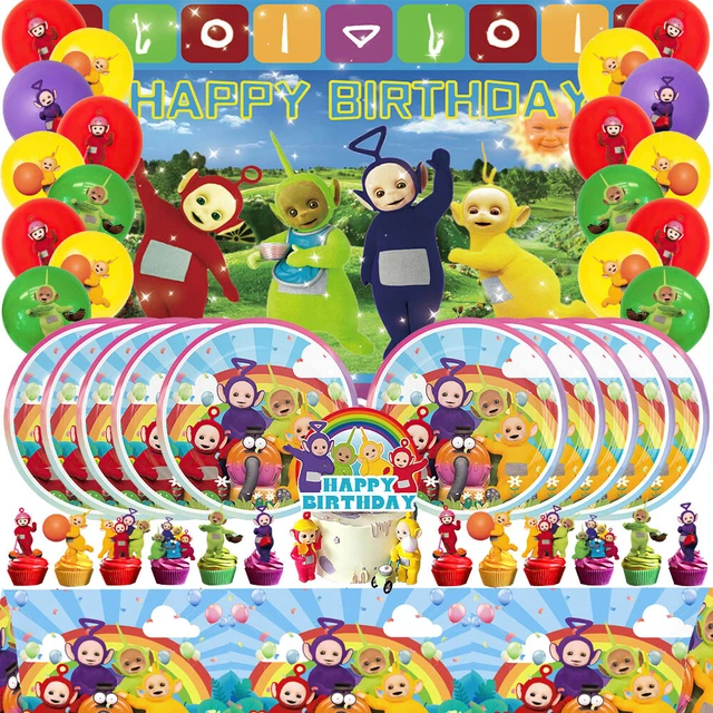 TELETUBBIES PARTY SUPPLIES Birthday Decoration Set Plates Balloons ...