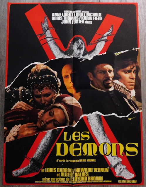 LES DEMONS AFFICHE ORIGINALE 60x80cm Poster 23"32 1974 Jesus Franco ...