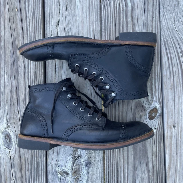 DANNER JACK II Brogue Black Men’s Leather Lace Up Boots Size 8.5 £53.35 ...