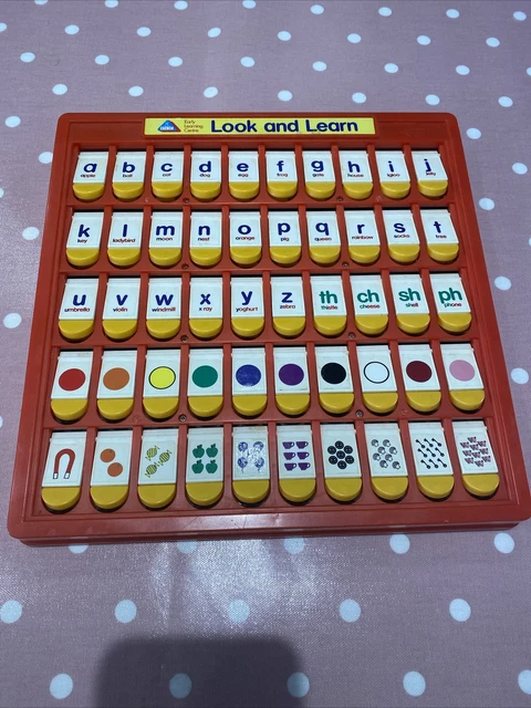 VINTAGE ELC EARLY Learning Centre Look and Learn Flip Up Alphabet Toy £ ...