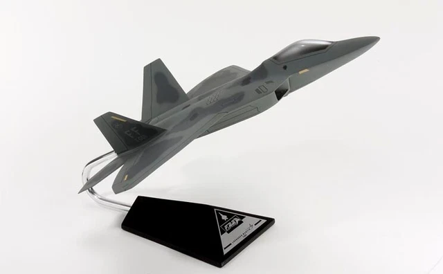 USAF LOCKHEED BOEING F-22 Raptor Desk Display Fighter Jet Model 1/48 ES ...