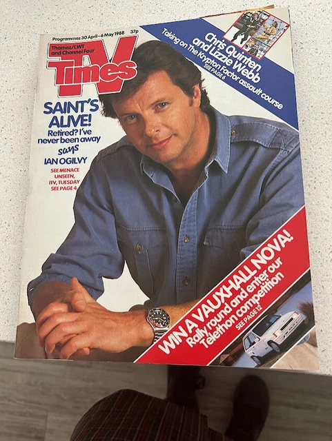 TV TIMES MAGAZINE: 30 April - 6 May 1988, Ian Ogilvy, The Saint £10.00 ...