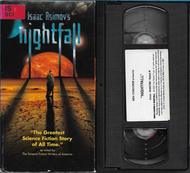 ISAAC ASIMOV'S NIGHTFALL (VHS, 2000) - DAVID CARRADINE, BURNS & HODGE ...