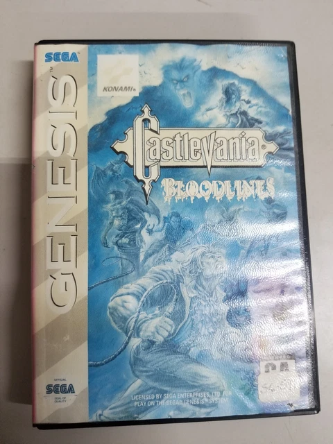 CASTLEVANIA: BLOODLINES (SEGA Genesis, 1994) No Manual cleaned tested ...