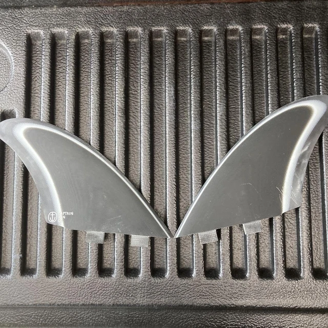 CAPTAIN FIN JEFF McCallum Acid Splash Twin Keel FCS Fiberglass Fin ...