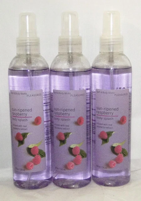 BATH & BODY Works SUN-RIPENED RASPBERRY Fragrance SPLASH Spray Mist 8oz ...