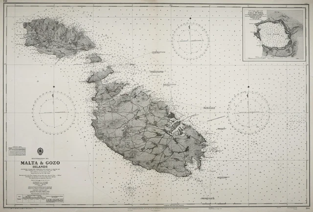 NAUTICAL CHART &MALTA & Gozo Islands" British Admiralty, 1954 £190.00 ...
