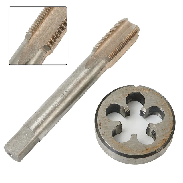TAP+DIE MANO DESTRA HSS spina per filettatura dei metalli spina macchina metrica EUR 18,67 ...