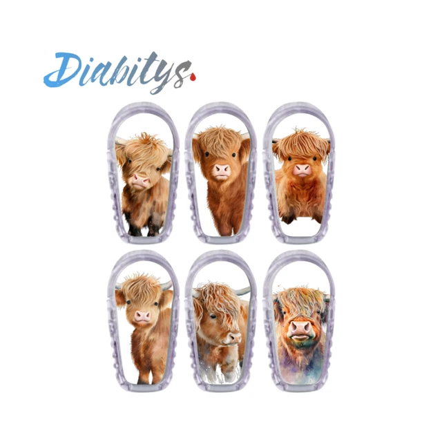 DEXCOM G6 TRANSMITTER 6 Pack Stickers - Highland Cow EUR 7,05 - PicClick DE