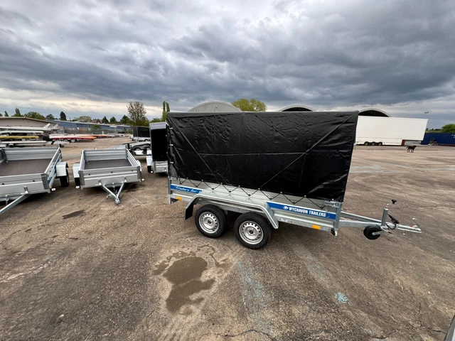 BOX TRAILER 8X4 Twin Axle ALKO 750kg Car Trailer Canvas Cover @Wychavon ...