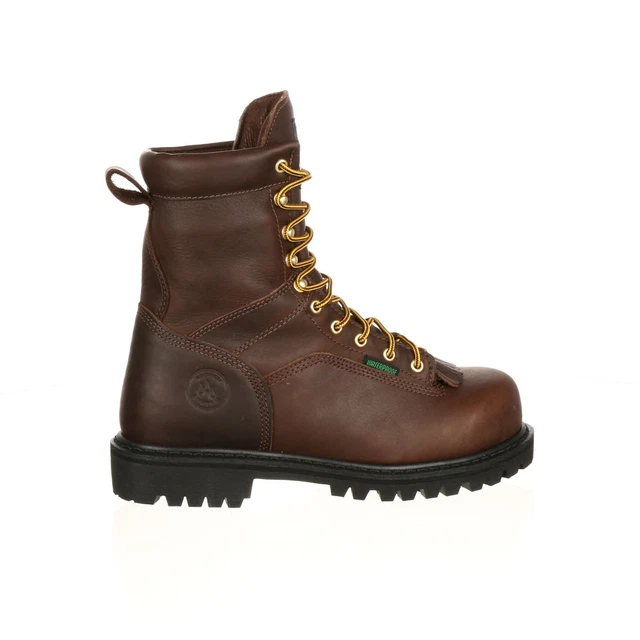 GEORGIA BOOT G8341 Lace-to-Toe Steel Toe Waterproof Work Boot for Men £ ...