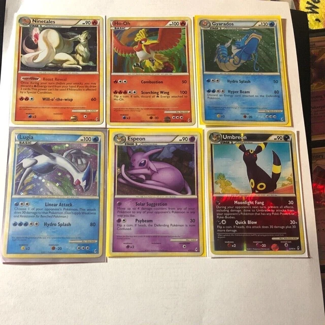 CALL OF LEGENDS pokemon cards here,umbreon,ninetales,ho-oh,gyarados ...