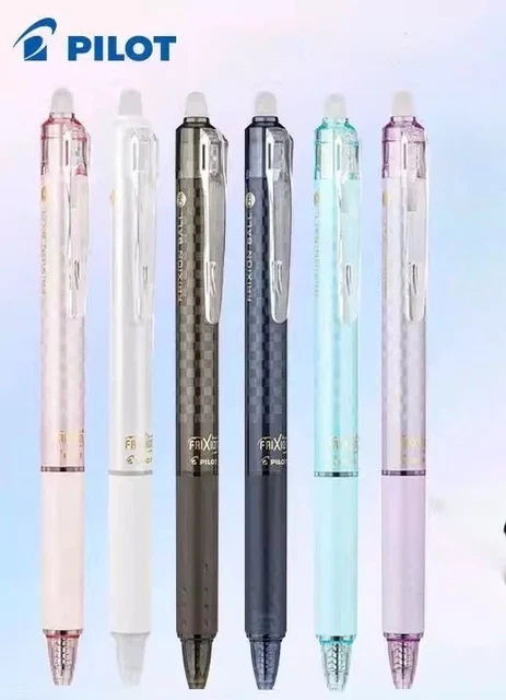 PILOT FRIXION DESIGN Series Retractable Erasable Gel Black Ink 0.5mm ...
