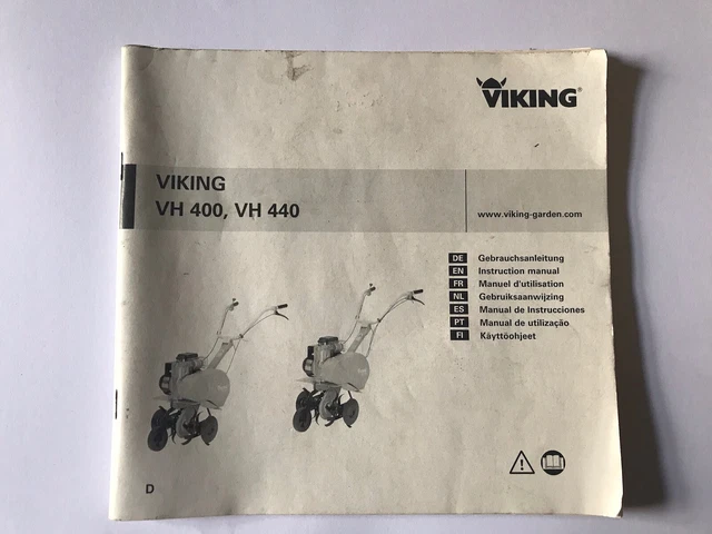 VIKING VH400 VH440 Tiller Rotavator Instruction Book £3.99 - PicClick UK